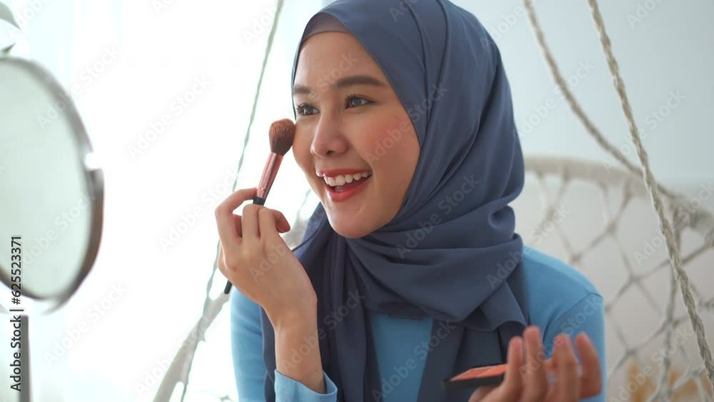 Modern lifestyles of female muslim people portrait, a beautiful Asian ...