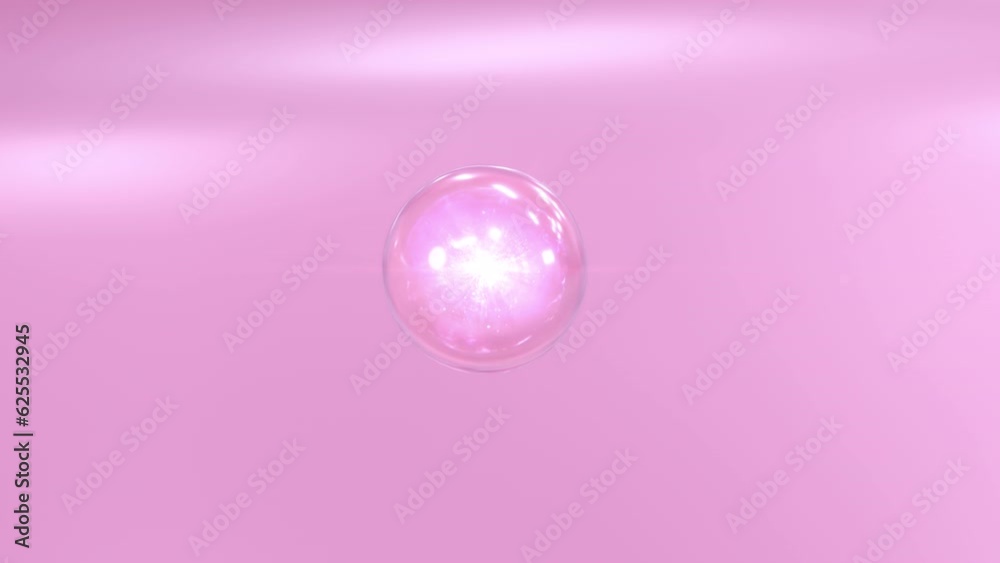 3D animation for cosmetics In a moisturizer, multivitamins are blended ...