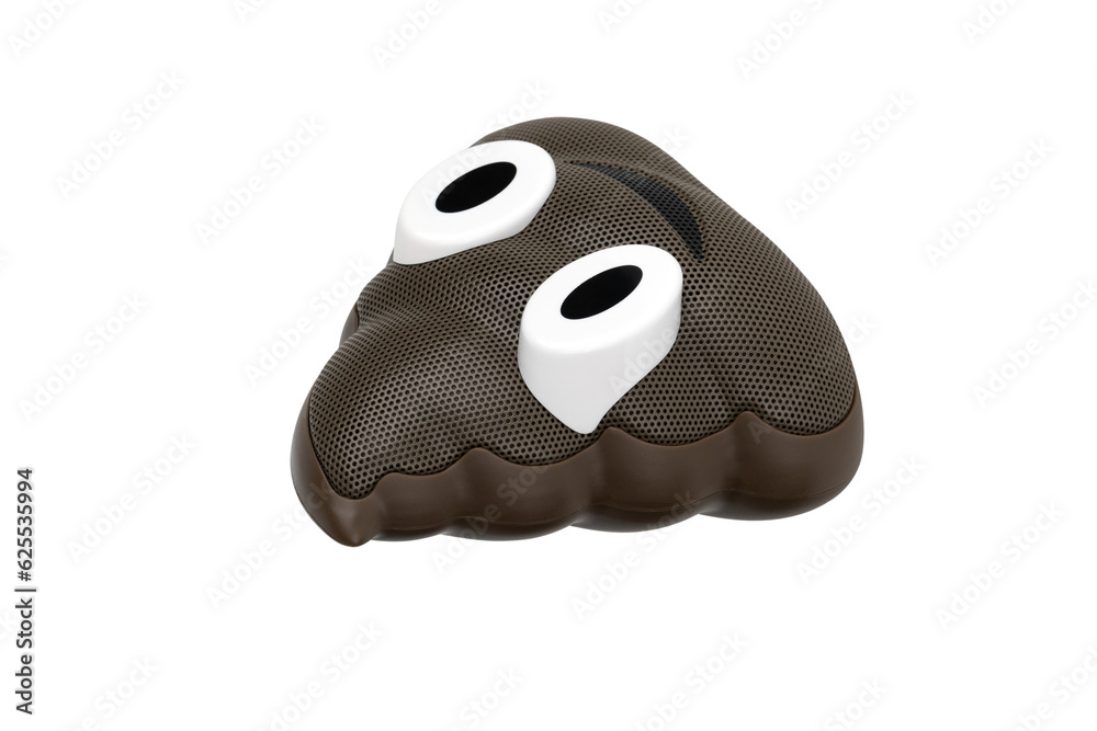 Wireless speaker on a white background. Wireless speaker in the shape ...