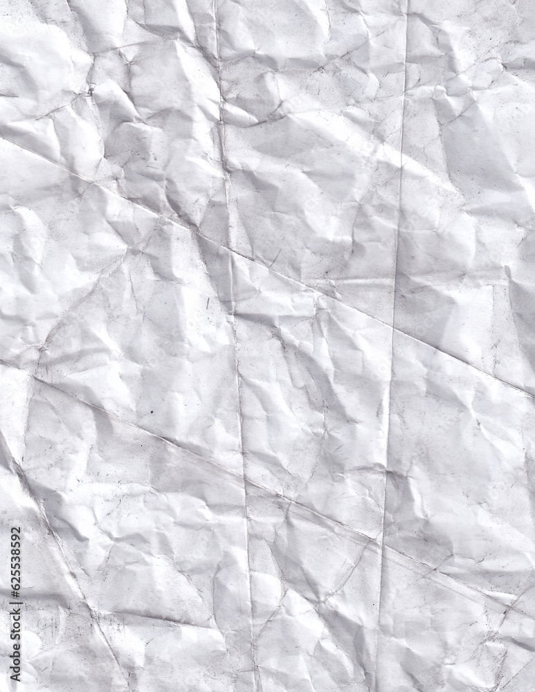 Crumpled white paper texture background. Wrinkled dirty sheet. Stock ...