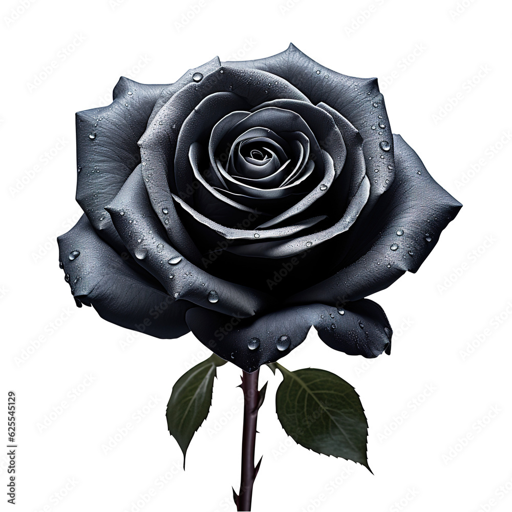 Black rose on transparent background Remove png created with Generative ...