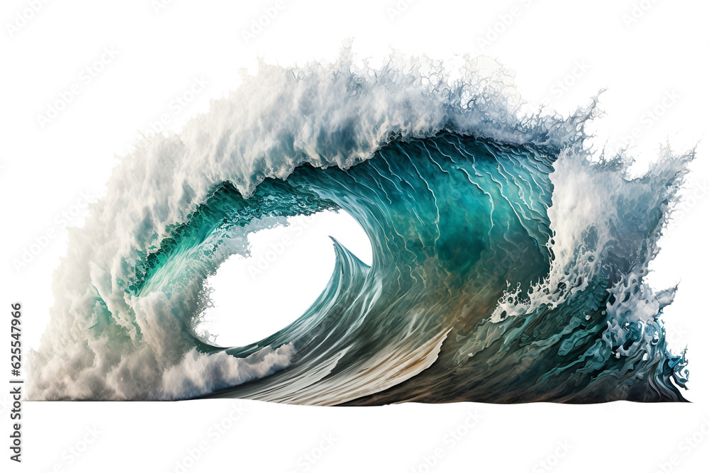 Realistic ocean wave border on transparent background. PNG image Stock ...