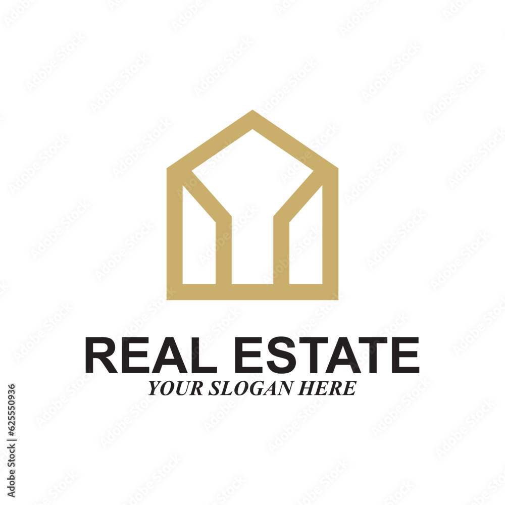 home real estate logo and vector Stock Vector | Adobe Stock