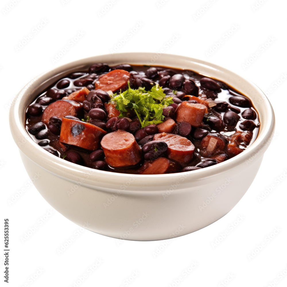 Feijoada, a typical Brazilian food. transparent background. Stock ...