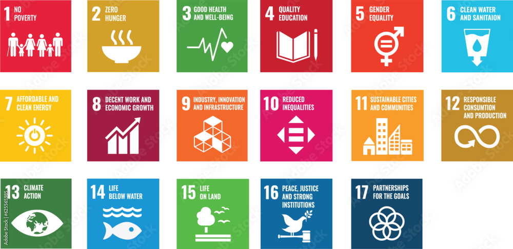 sustainable development goals(SDG) icon illustration Stock Vector | Adobe Stock