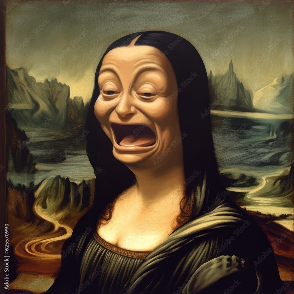 Viral Art Sensation: Funny Caricature of Mona Lisa Takes Over, mona ...