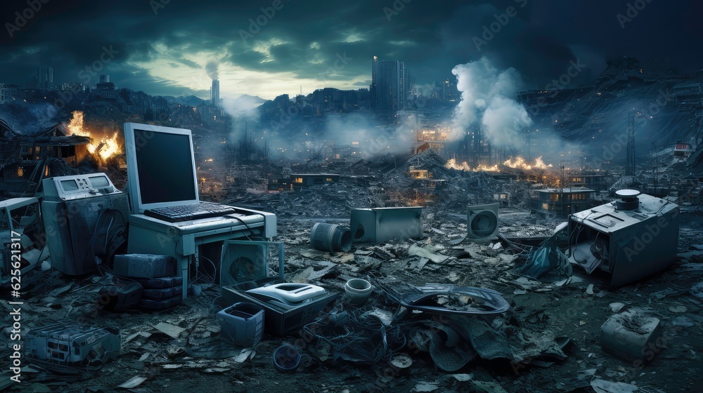 E-Waste and Electronic Pollution,the growing problem of electronic ...