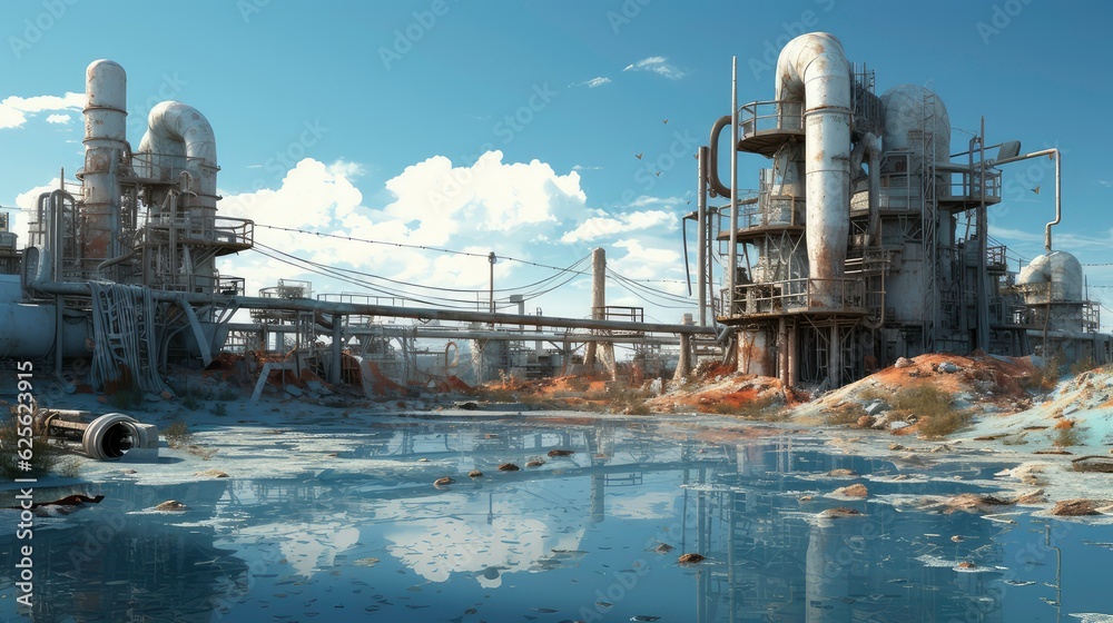 Water Contamination,the issue of water pollution caused by industrial ...