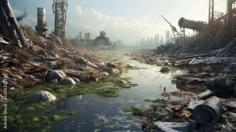 Water Contamination,the issue of water pollution caused by industrial ...