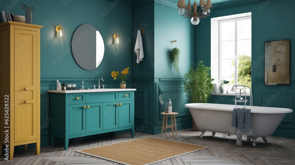 home interior restroom bathroom design ideas mockup backdrop concept ...