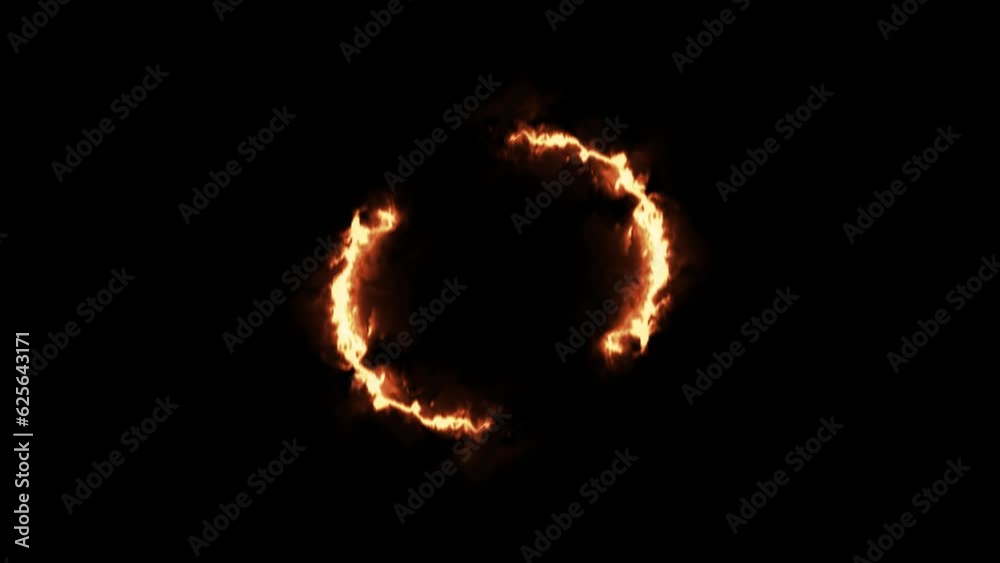 light rotating fire meteor intro transition animation rotating meteor ...