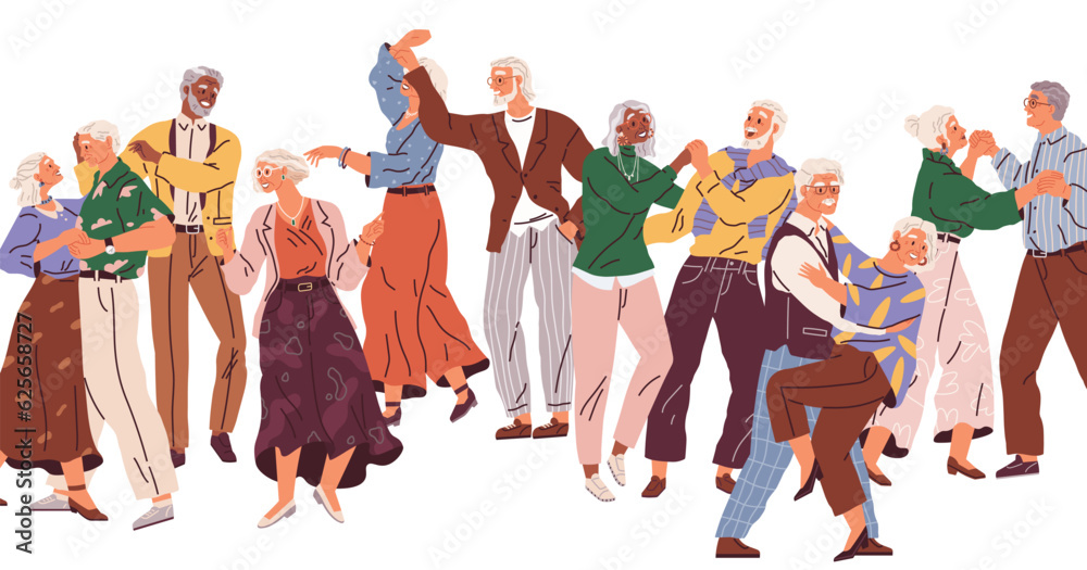 Elderly People Dancing Poster Old People Dancing – Wall Art