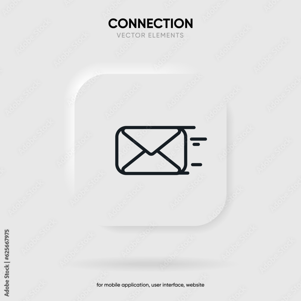 Flat vector chat message icons isolated on white background ...