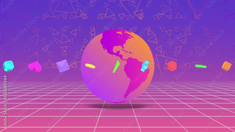 3D futuristic visualisation of metaverse immersive virtual world with ...