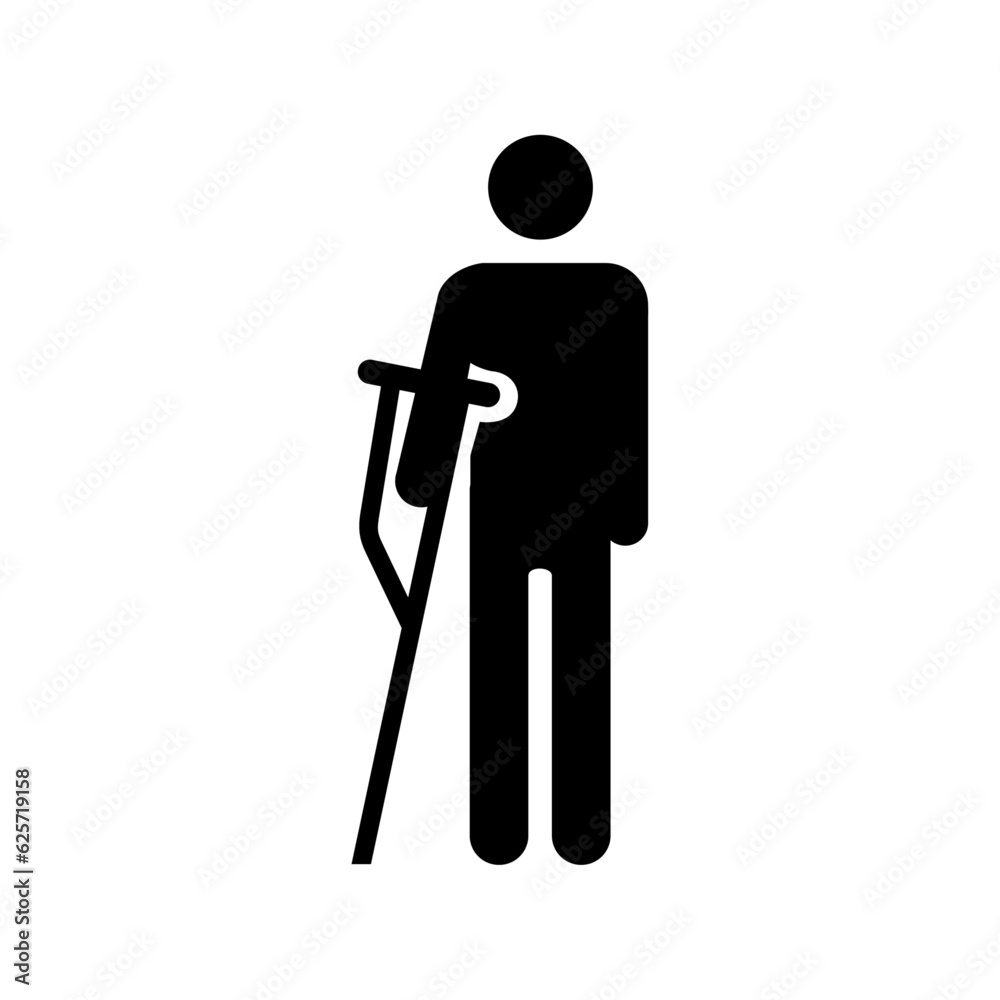 ISO 7001 AC 011: Priority access for injured people, International ...