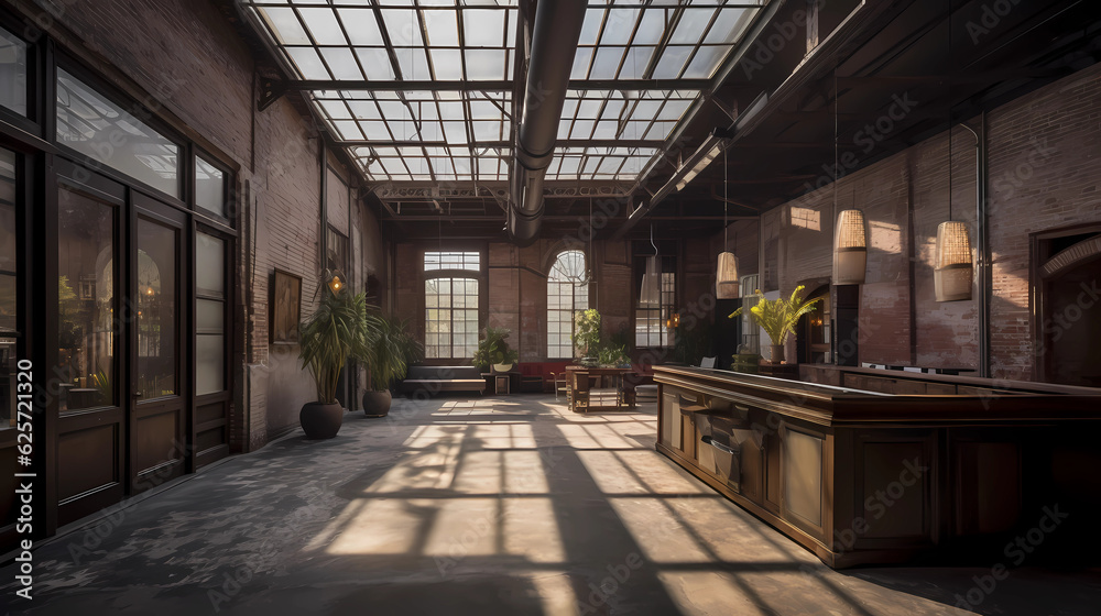 The beauty of industrial architecture is revealed in all its splendor ...