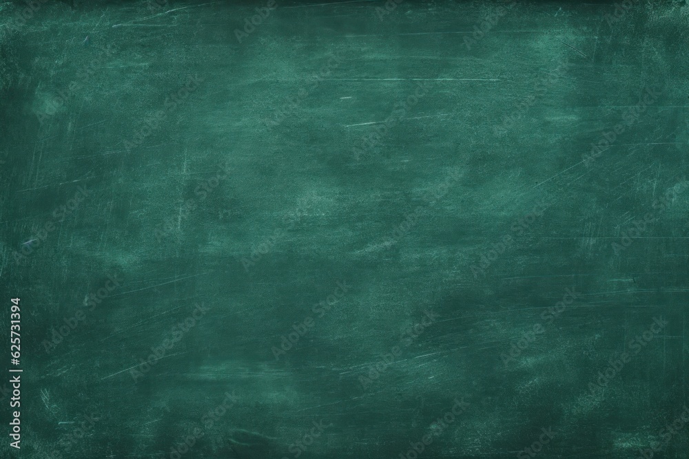 Green chalkboard front view. School board background. Teacher ...