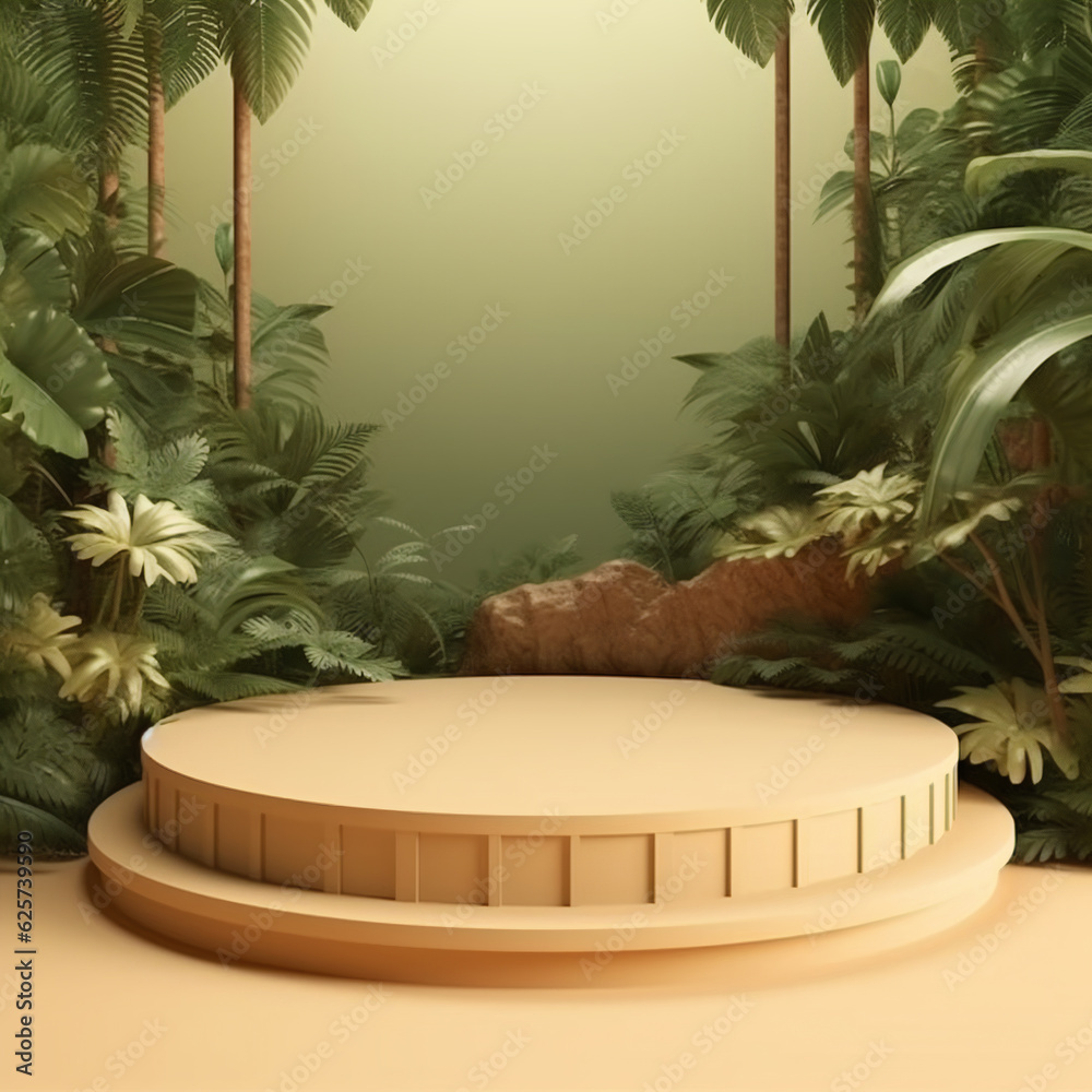 Podium product display platform, wood empty stand stage advertising ...