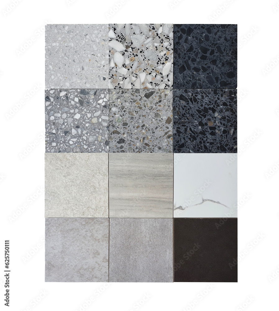 stone ceramic tile samples made from granite, marble, quartz ...