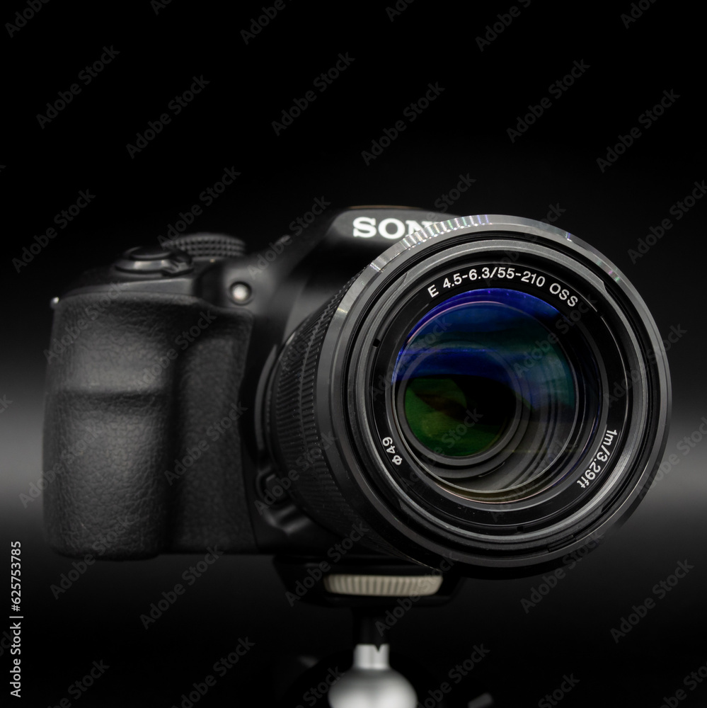 Guadalajara Jalisco, Mexico - July 1, 2021 : old camera sony model ...