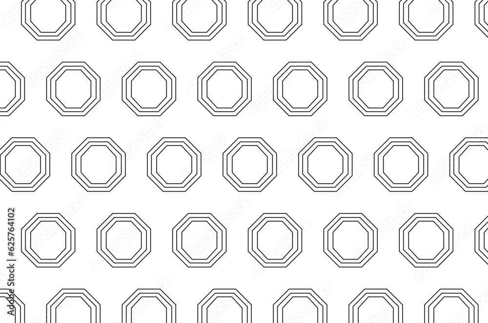 Digital png illustration of pattern of octagons on transparent ...