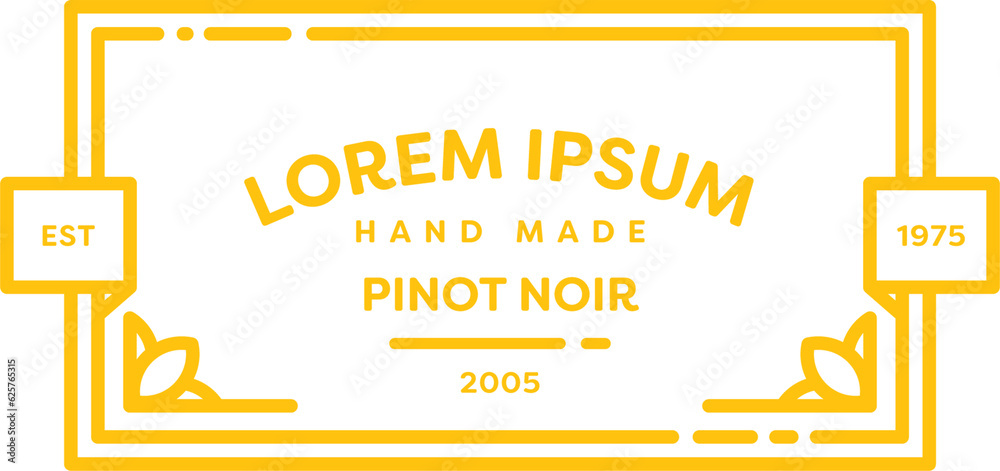 Digital png illustration of pinot noir and name holding text on label ...