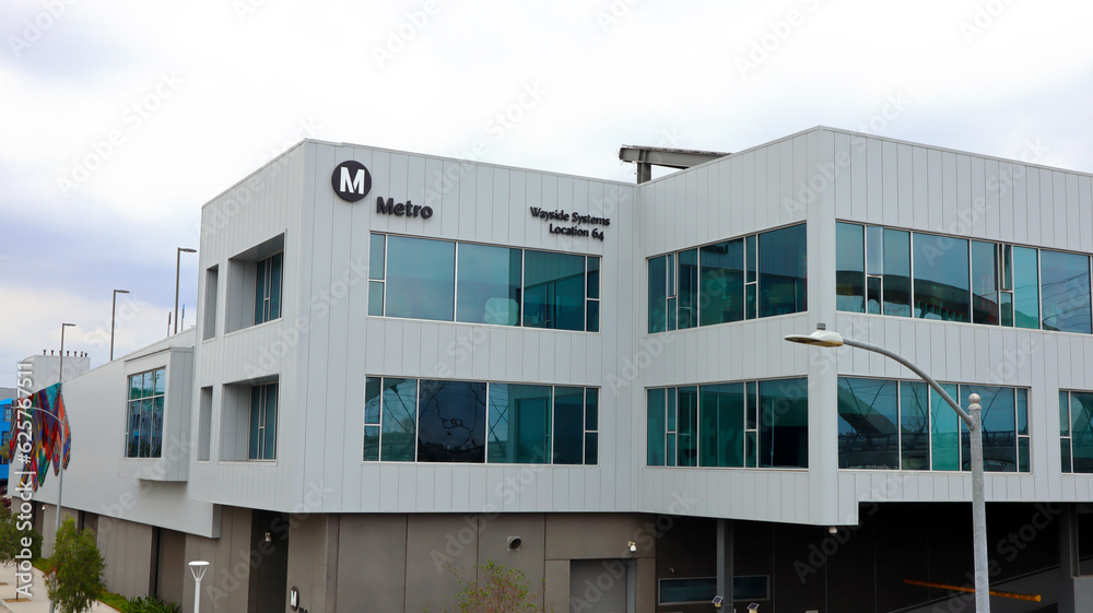Los Angeles, California: LA Metro Wayside System Location building. The ...
