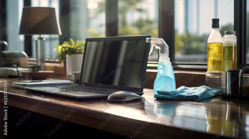 Wipe Down Surfaces Daily: Advantage: Regularly disinfecting your desk ...