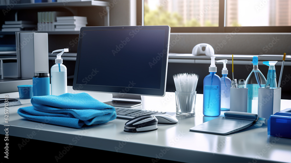 Wipe Down Surfaces Daily: Advantage: Regularly disinfecting your desk ...