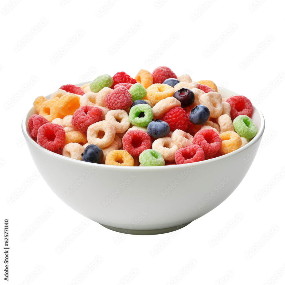 bowl of cereal isolated on transparent background cutout Stock Photo ...