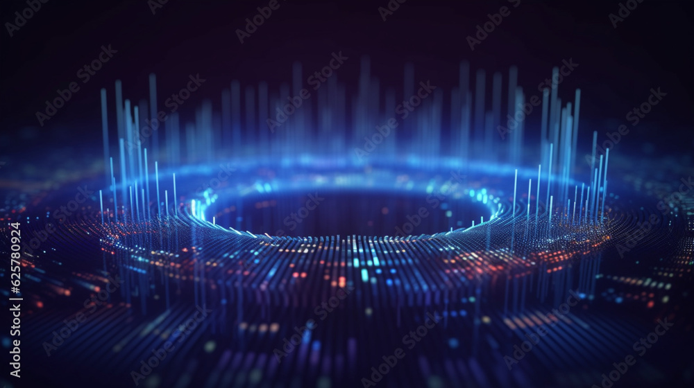 Abstract technology big data background concept, artificial ...