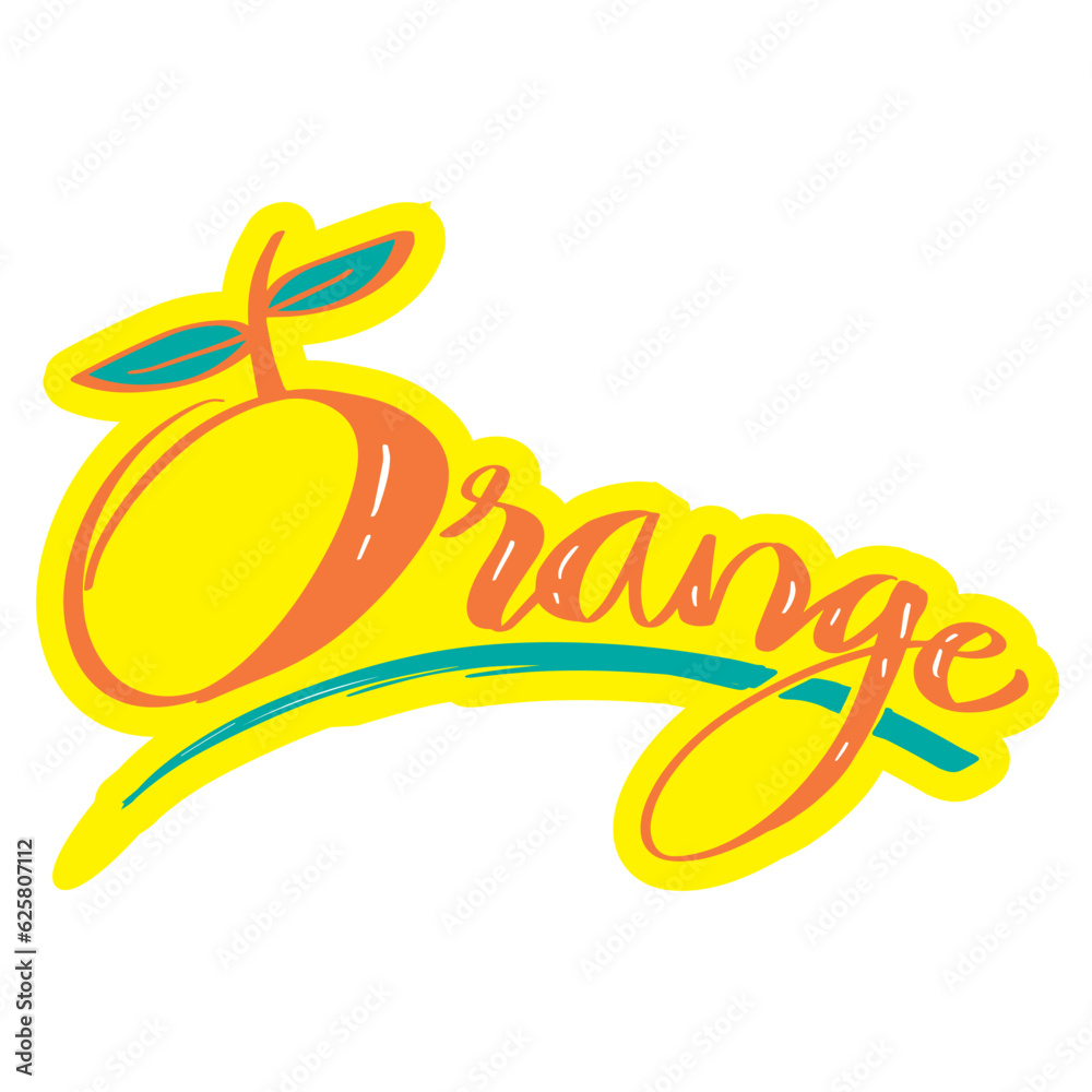Orange logo design concept. Modern simple fruit orange logo design ...