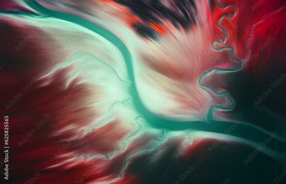 Abstract red blur texture. Blurred veins water stream backdrop with a ...