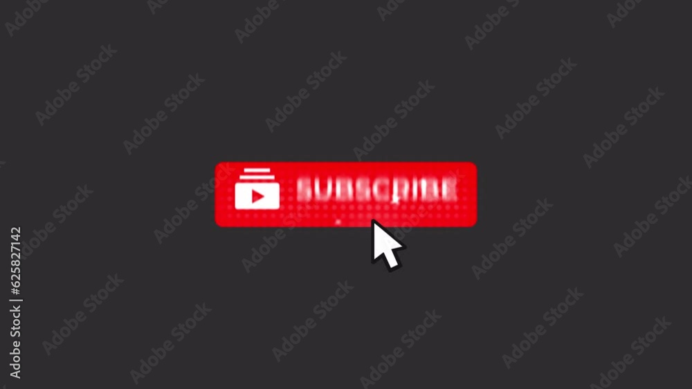 Simple Subscribe Like Bell Animation on Transparent Background in 4k ...