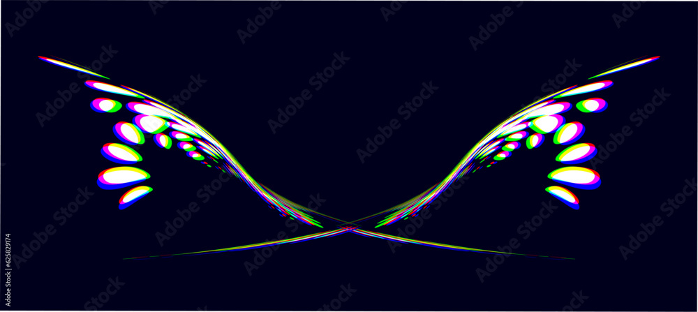 Vector border, fringe, pedestal, frame of multi-colored plastic drops ...