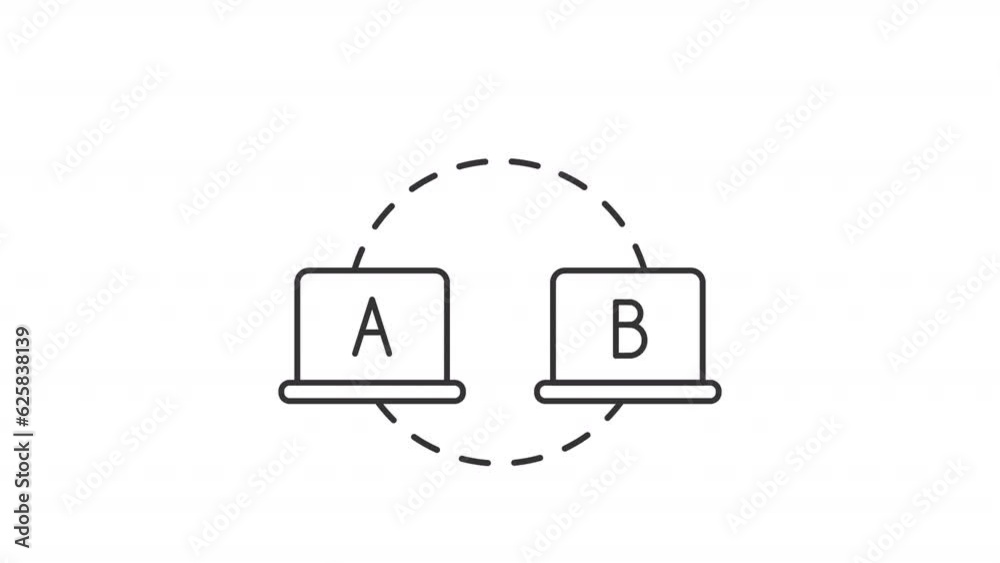 Online fraud animation set. Data breach animated line icons. Internet ...