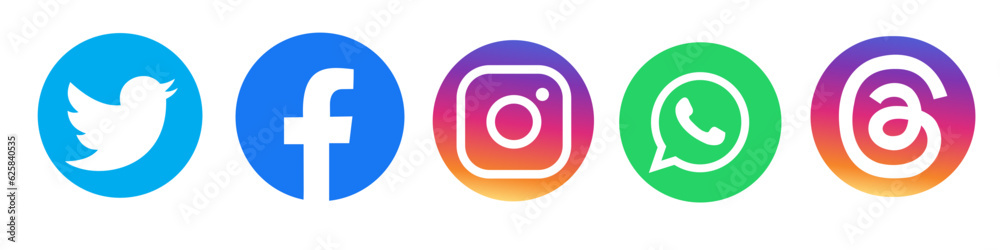 TWITTER, FACEBOOK,INSTAGRAM, WHATSAPP, THREADS Transparent Android ...