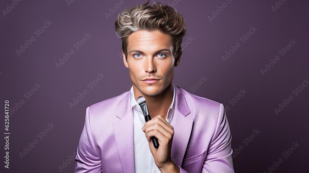 Redefining masculinity: mens make-up is the new norm, man paints lips ...