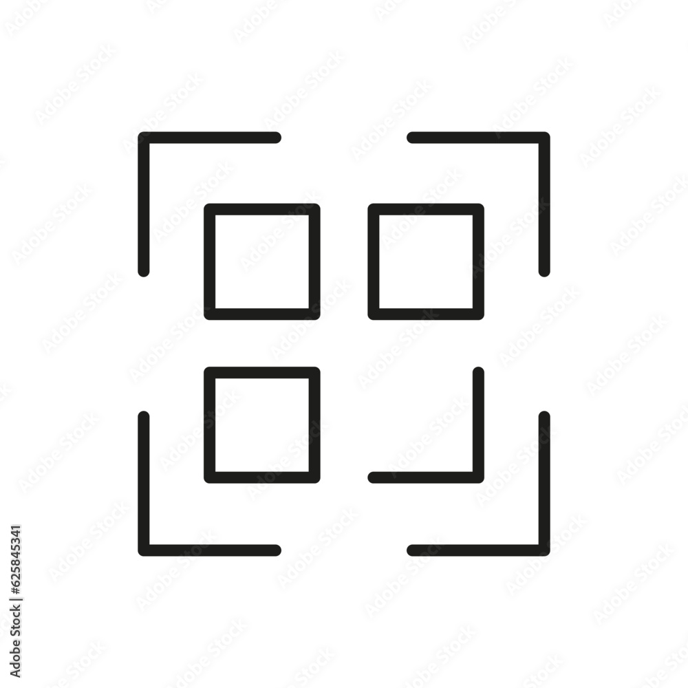 Content view options or list menu icon in black. Product catalog view ...