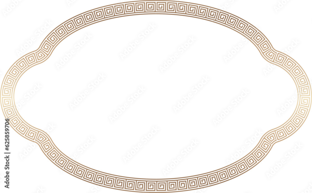 Rectangle shape vintage frames meander frame Greek key pattern Greek ...