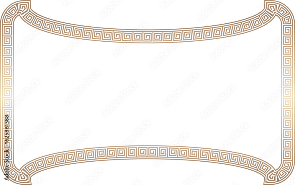 Rectangle shape vintage frames meander frame Greek key pattern Greek ...