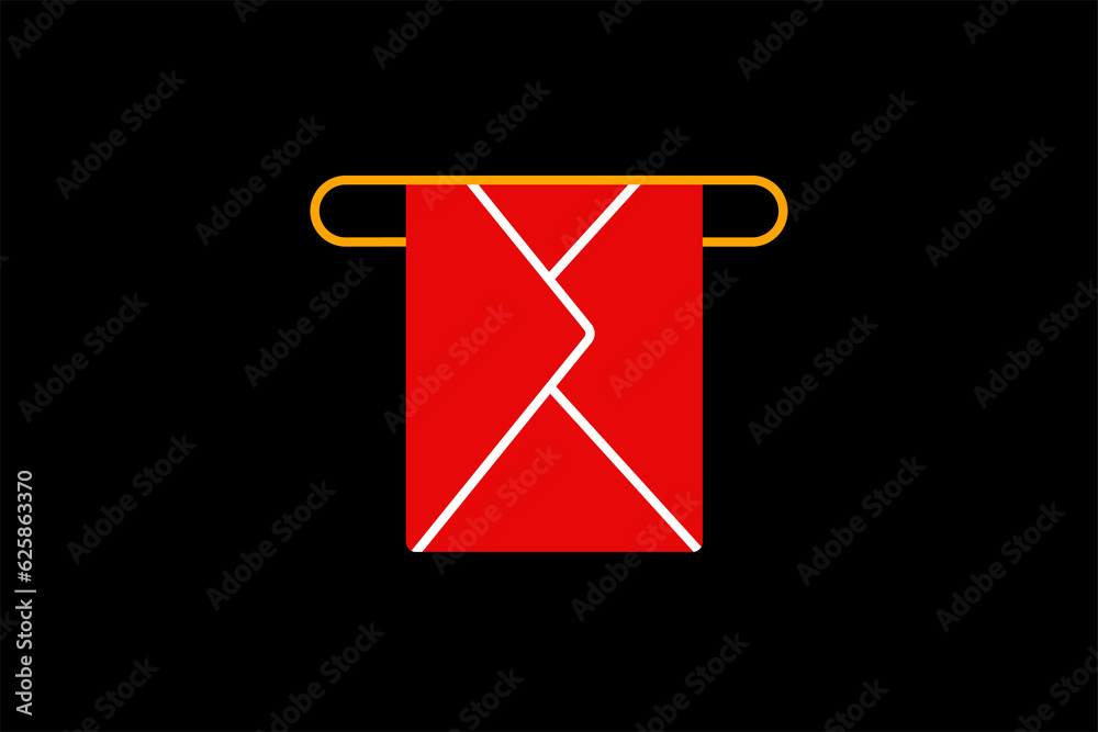 Vector illustration receive letter in flat style design. Colorful ...