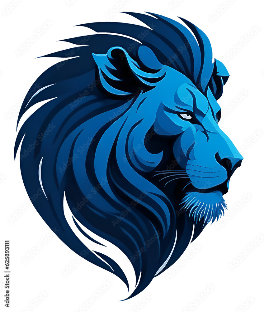 logo of blue lion Stock Illustration | Adobe Stock