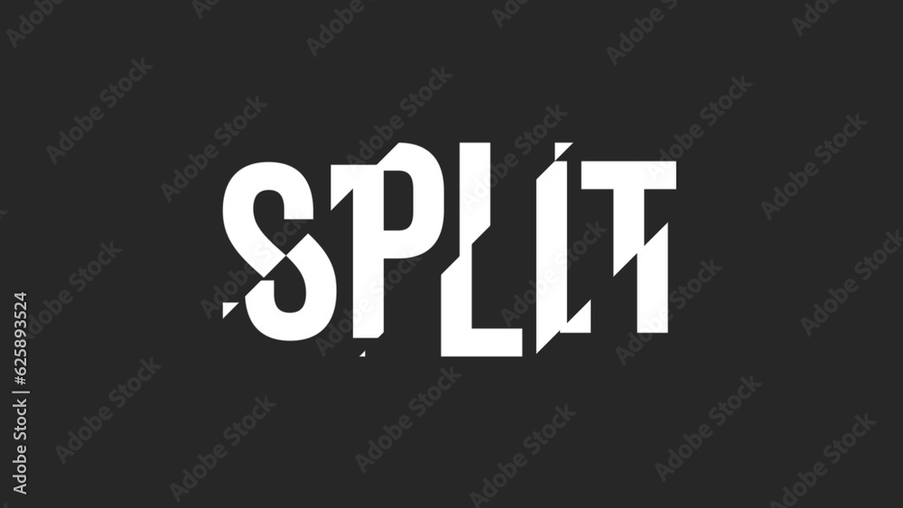 Clean Split Text Animations Stock Template | Adobe Stock