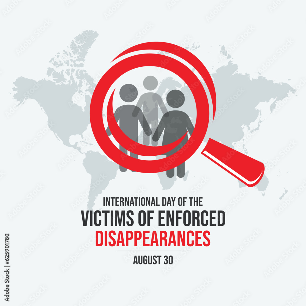 International Day of the Victims of Enforced Disappearances vector ...
