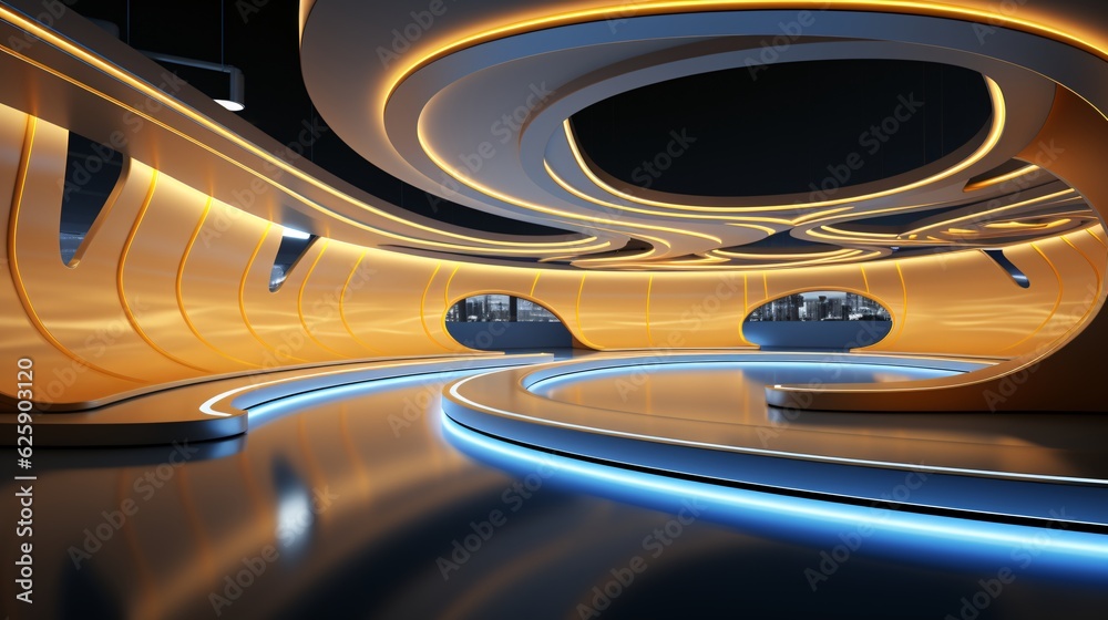 Tv Studio. News studio. News room. Background for newscast. Backdrop ...