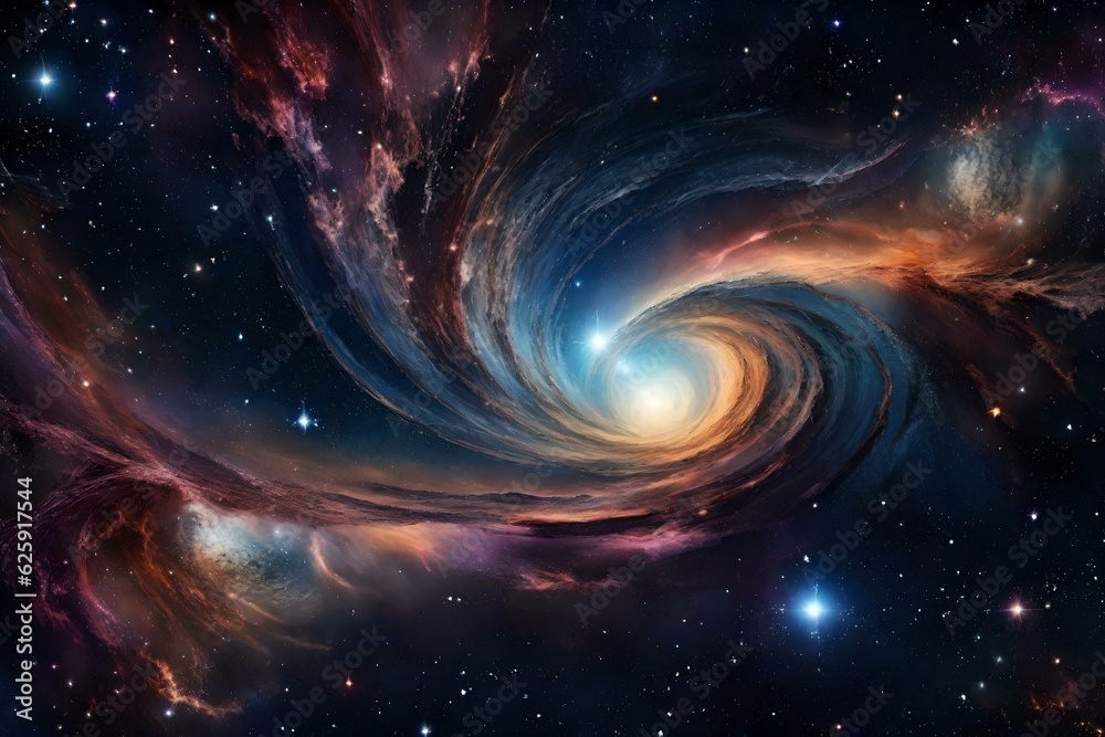 Starry Night Cosmos: Infinite Space with Stars, Galaxies, Nebulae ...