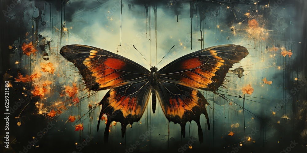 AI Generated. AI Generative. Lunar moth butterfly fly insect bug ...