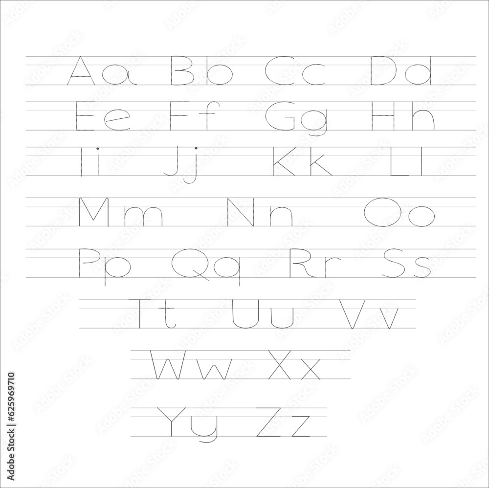Alphabet Letters Tracing Worksheet With Alphabet Vect Vrogue co