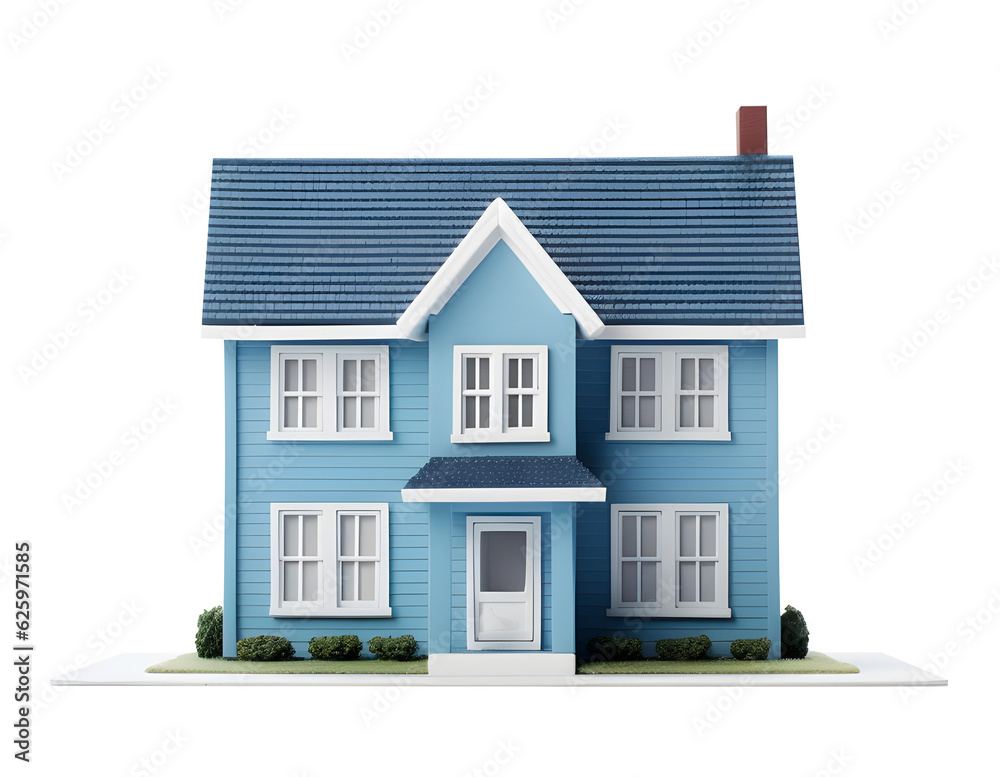 Mini House Model Real Estate Concept Illustration Stock Illustration Adobe Stock